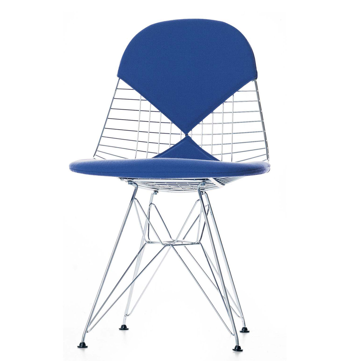 Wire Chair DKR Sedile/Schienale Imbottito - Sedia Vitra